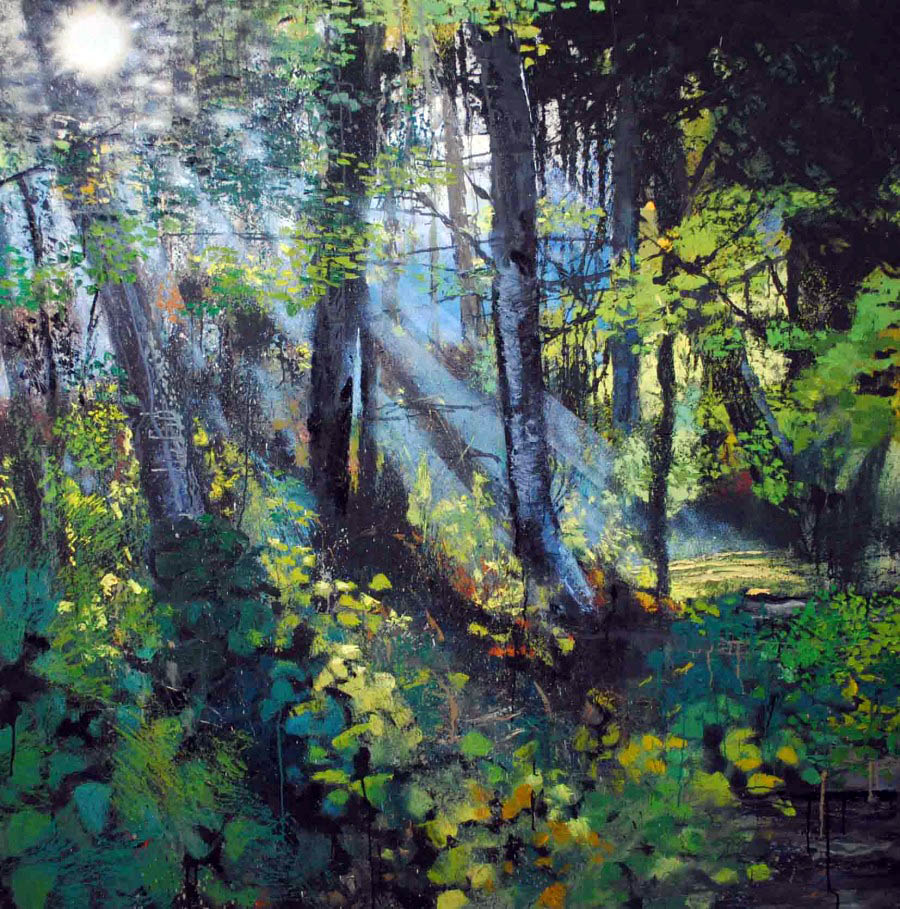 Autumn Creeps Into The Summer Wood | David Stead, Yorkshire Artist