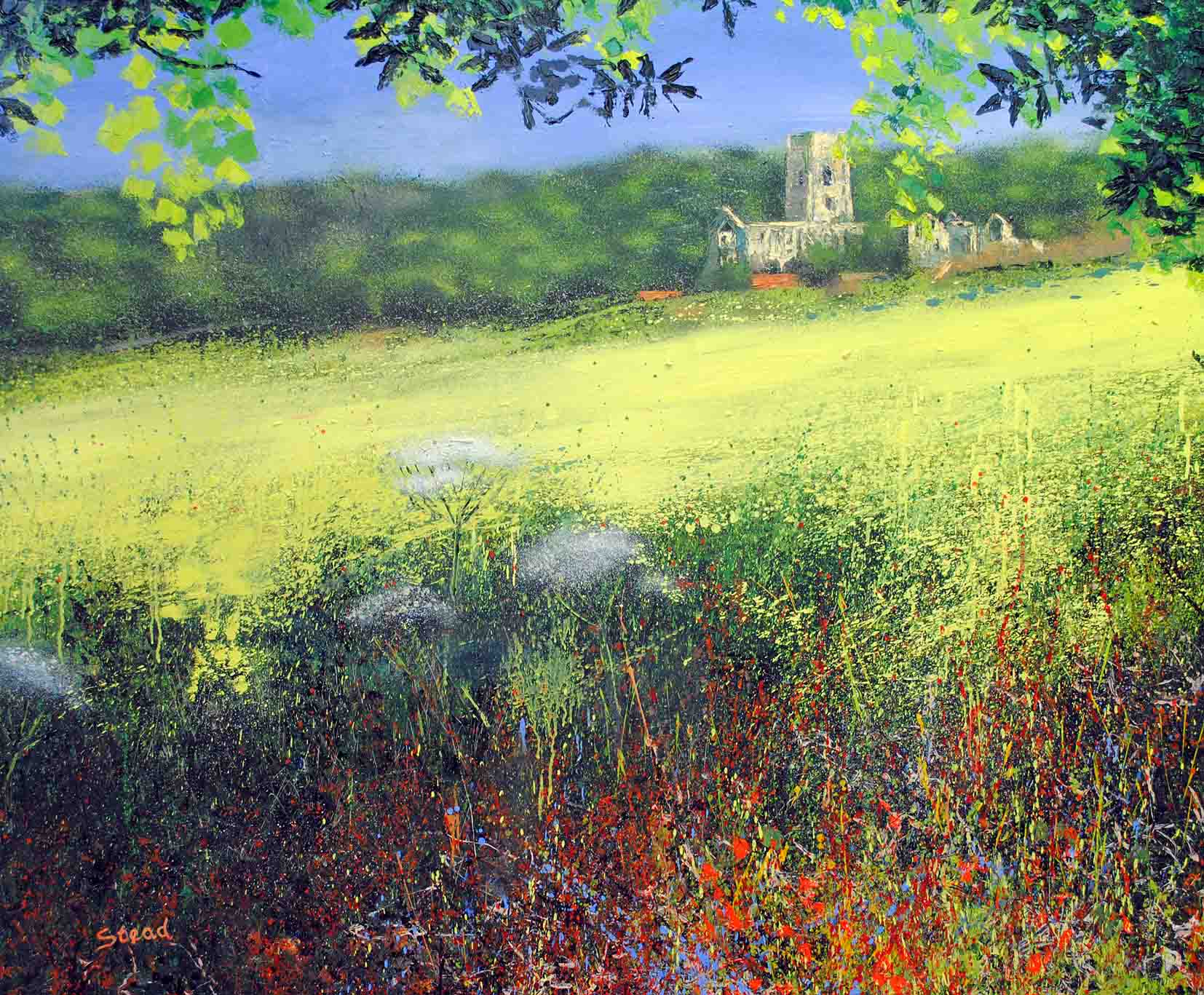 Monks Meadow To Fountains Abbey | David Stead, Yorkshire Artist
